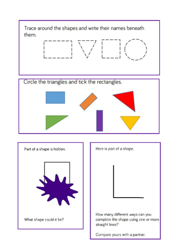 Year 1 Recognising 2D Shapes | Teaching Resources Year 1 Recognising 2D Shapes | Teaching Resources