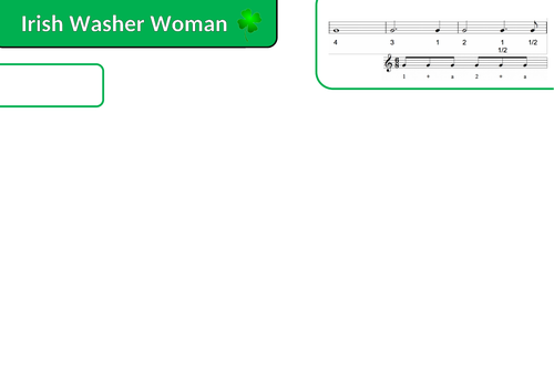 Irish Washer Woman (British Folk Music) Chord Sheet | Teaching Resources