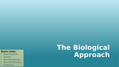 BTEC Psychology Biological Approach UPDATED SPEC Lesson PowerPoint ...