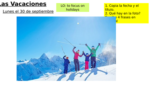 GCSE Spanish - Module 1 - Las Vacaciones | Teaching Resources