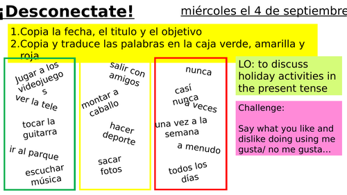 GCSE Spanish - Module 1 - Las Vacaciones | Teaching Resources