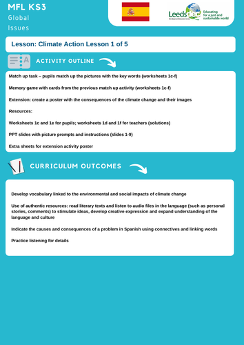 Spanish - Consequences of Climate Change | Teaching Resources