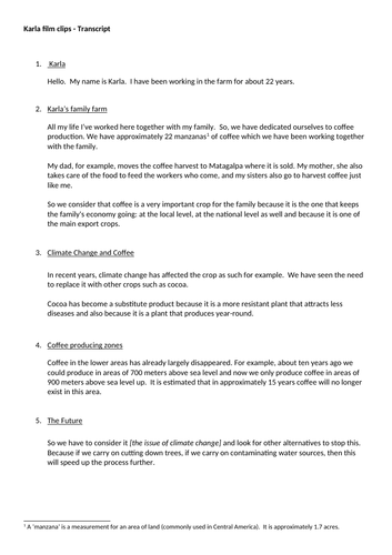 Spanish - Consequences of Climate Change | Teaching Resources