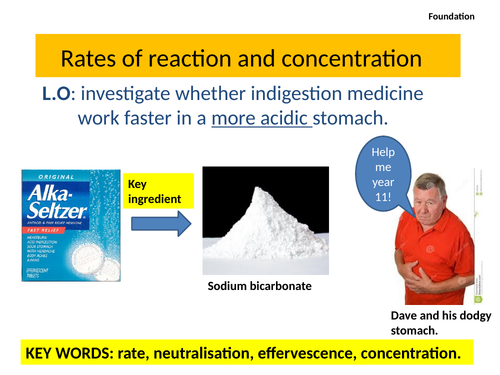 Edexcel alka seltzer rates of reaction prac fordoundation | Teaching ...