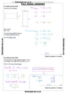 Area of 2D Shapes -EdExcel 1MA1 Questions | Teaching Resources