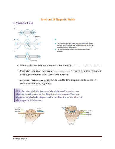 IB Magnetic Fields | Teaching Resources