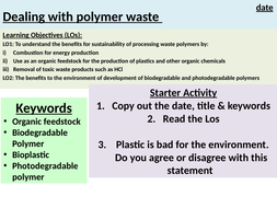 Dealing With Polymer Waste | Teaching Resources