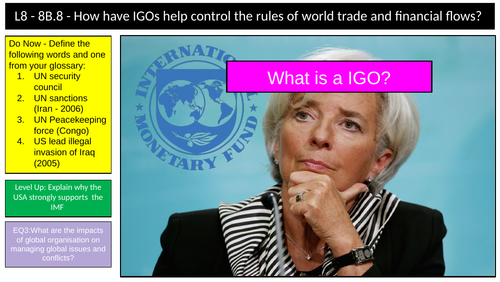 IGOs World Trade | Teaching Resources