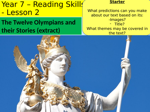 Percy Jackson and Greek Mythology: AQA Language Paper Reading and ...