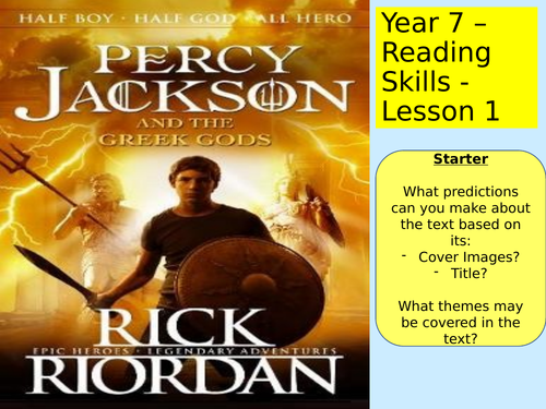 Percy Jackson and Greek Mythology: AQA Language Paper Reading and ...