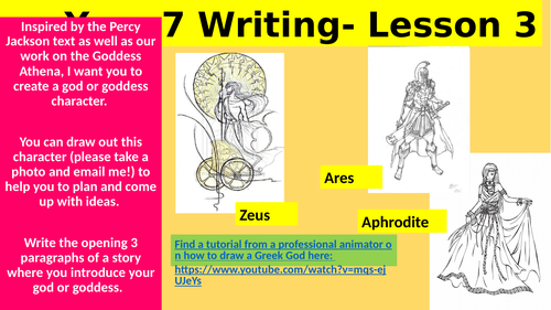 Percy Jackson and Greek Mythology: AQA Language Paper Reading and ...