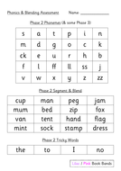 Phonics Assessment Phase 2-6 | Teaching Resources