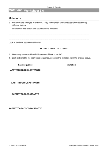 B6 Inheritance, Variation and Evolution - AQA GCSE Biology (9-1) | Teaching Resources