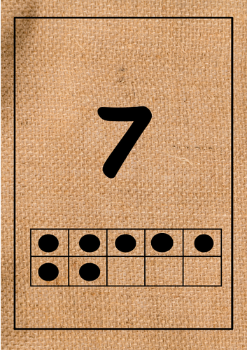 Hessian Numberline 0-10 | Teaching Resources