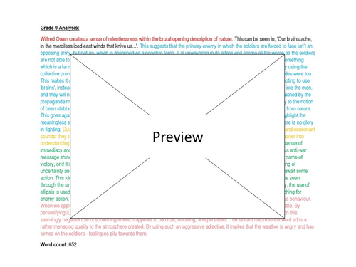 Exposure – Grade 9 quotation analysis & model answers | Teaching Resources