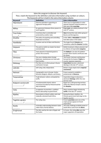 International Relations 1. New Imperialism | Teaching Resources