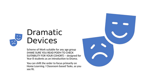 Social Distance Drama - Dramatic Devices SOW | Teaching Resources