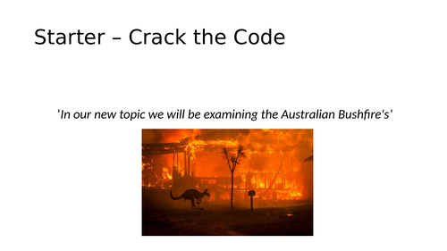 2019/2020 Australian Bushfires - Complete Scheme of Work | Teaching ...