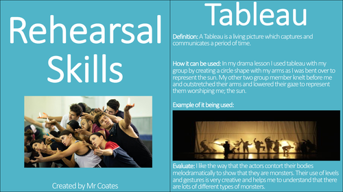 Rehearsal Skills SoL | Teaching Resources