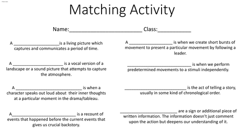 Rehearsal Skills SoL | Teaching Resources