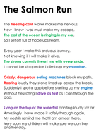 Descriptive Story Poetry (3 week unit) based on the book "A River' by ...