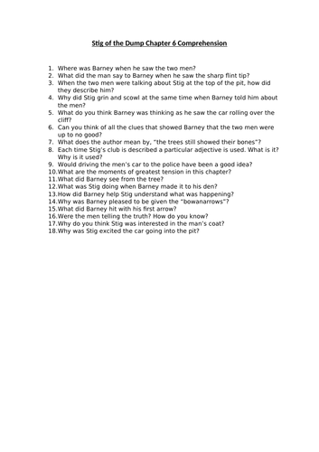 Stig of the Dump - Week of English - Direct Speech + Reading KS2 Y3 Y4 ...