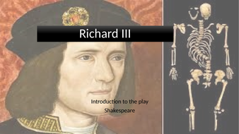 Richard III: An introduction | Teaching Resources