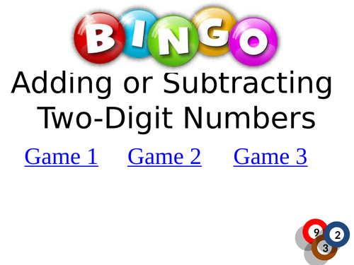 BINGO: Adding Two-Digit Numbers | Teaching Resources