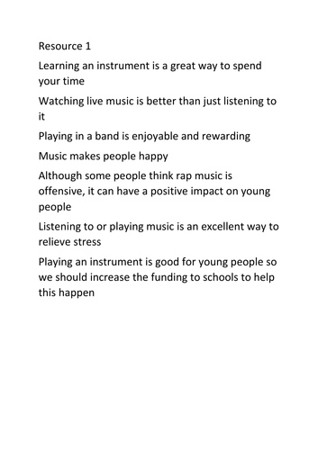 AQA Step Up to English: Component 1 MUSIC Unit | Teaching Resources