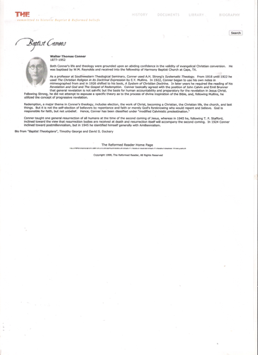 Walter Thomas Conner (1877-1952) | Teaching Resources