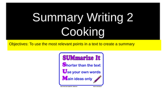 IGCSE ESL Summary Writing | Teaching Resources