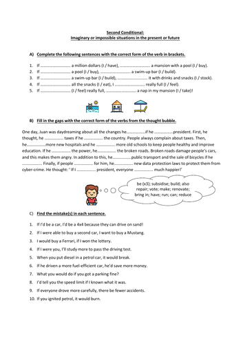 English Grammar: Second Conditional (ESL) | Teaching Resources