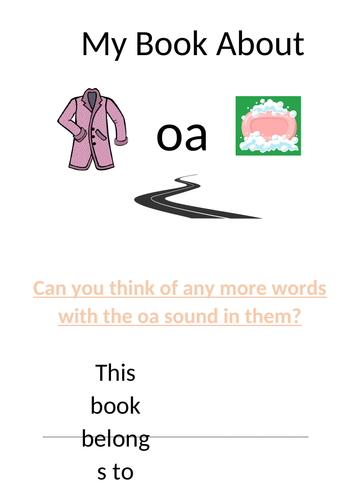 Phonics resource to teach children the sound ‘oa’ in Phase 3 | Teaching ...