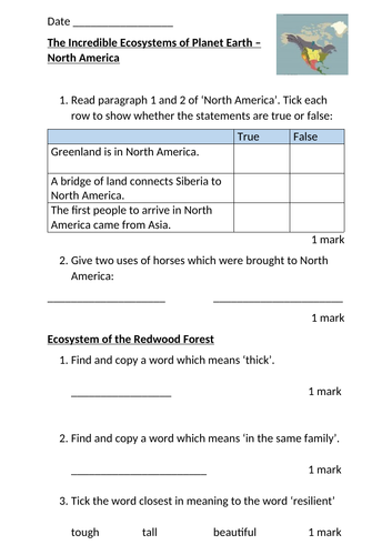 Reading - The Incredible Ecosystems of Planet Earth by Rachel ...