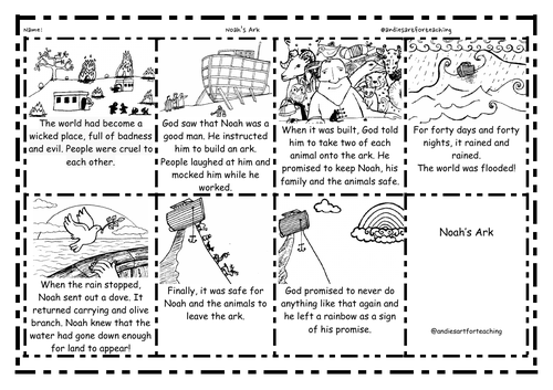 Noah's Ark: Read & sequence the story World Religion Christianity Noah ...