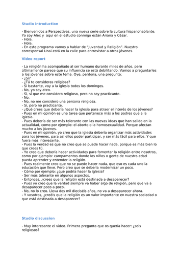 AS Spanish Enhancement Lesson | Teaching Resources