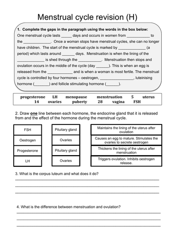 Edexcel Biology revision worksheets (T7 - Animal coordination, control ...