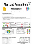 Plant and Animal Cells Digital Resources Pack - Distance Learning ...