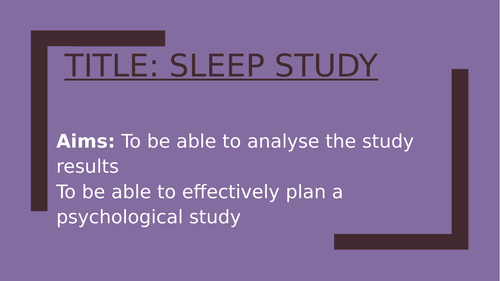 Psychology GCSE OCR- Sleep and dreaming bundle | Teaching Resources