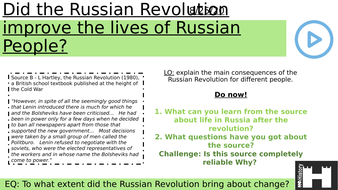 KS3 Russian Revolution Full Unit | Teaching Resources