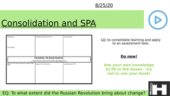 KS3 Russian Revolution Full Unit | Teaching Resources