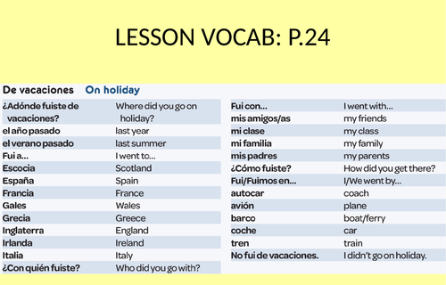 De Vacaciones - Viva 2 | Teaching Resources