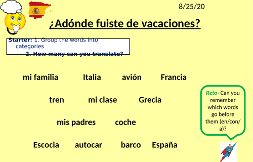 Adónde fuiste de vacaciones - Viva 2 | Teaching Resources