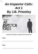 An Inspector Calls Workbook: Act 1 (IGCSE English Language) | Teaching ...