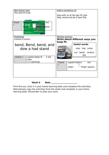 RWI Green books story 10 activity sheets | Teaching Resources