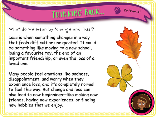 Change, grief + loss PSHE | Teaching Resources