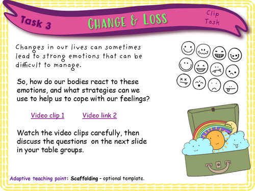 Change, grief + loss PSHE | Teaching Resources