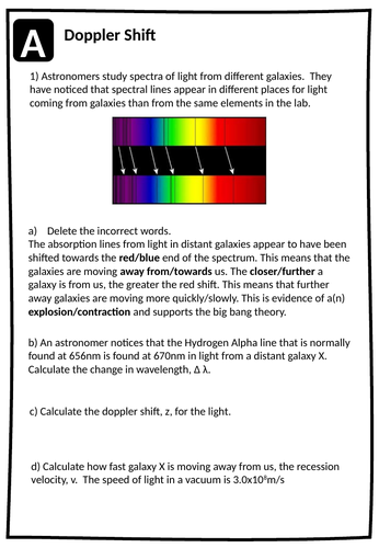 Doppler Effect Questions | Teaching Resources