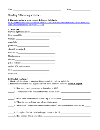 BUNDLE on Le racisme en France | Teaching Resources