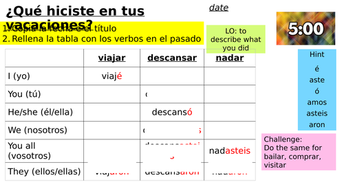 Year 8 Spanish - Module 1 - Viva 2 - Las Vacaciones | Teaching Resources